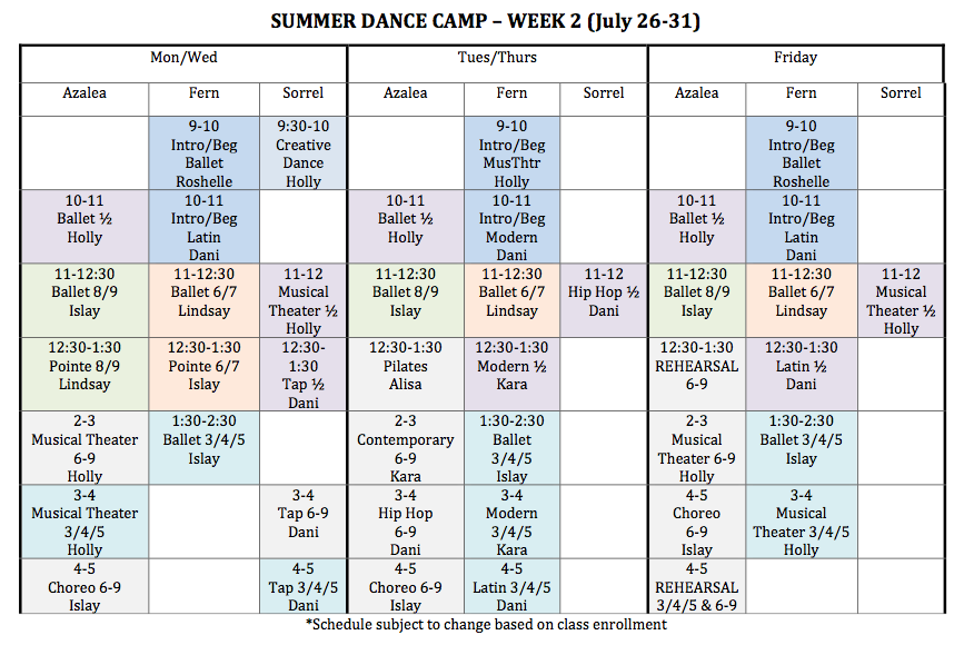 Summer Camp | Trillium Dance Studios